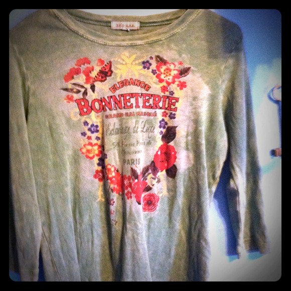 xcit usa | Tops | Xcit Usa Three Quarter Sleeve Shirt | Poshmark