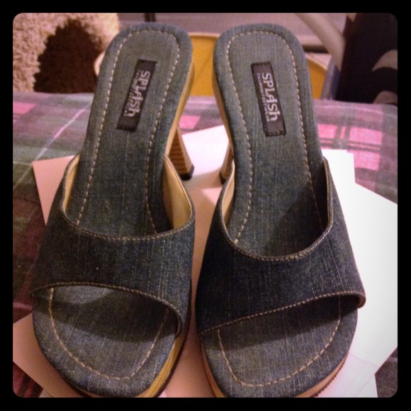 Shoes | Candies Inspired Denim Mules | Poshmark