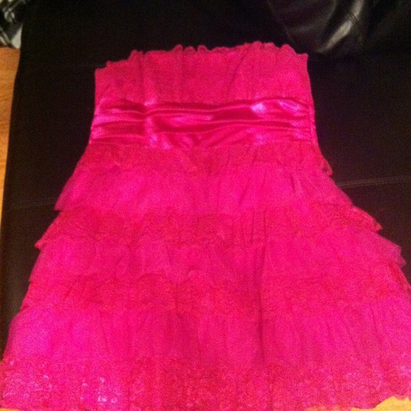 Masquerade | Dresses | Gorgeoustiered Pink Masquerade Cocktail Dress ...