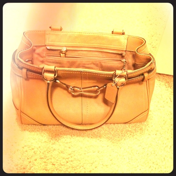 Coach | Bags | Authentic Leather Coach Purse Camel Color | Poshmark