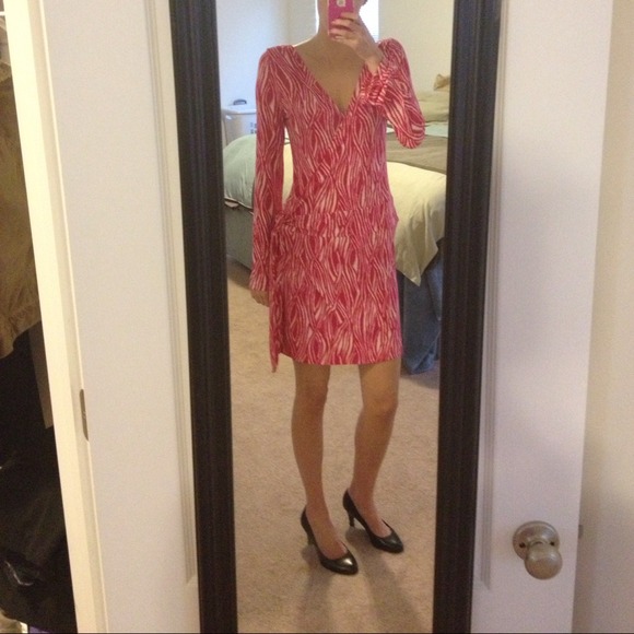 Express | Dresses | New Express Pink Animal Print Wrap Dress | Poshmark