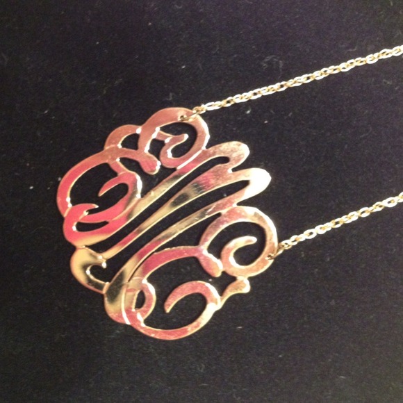 Jewelry | Gold Dipped Monogram Necklace Eme | Poshmark
