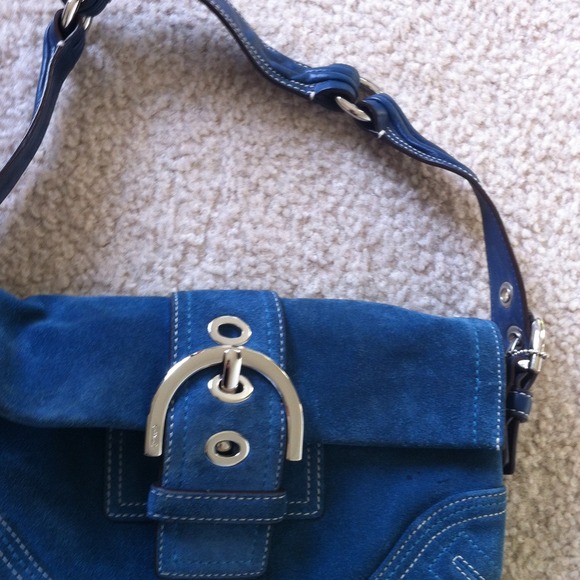 Coach | Bags | Authentic Suede Coach Bag With Dust Bag | Poshmark