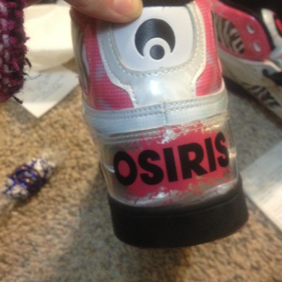 Shoes | White Pink And Black Zebra Strip Osiris High Tops | Poshmark