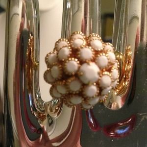 Jewelry | Vintage Judy Lee White Onyx Adjustable Ring | Poshmark