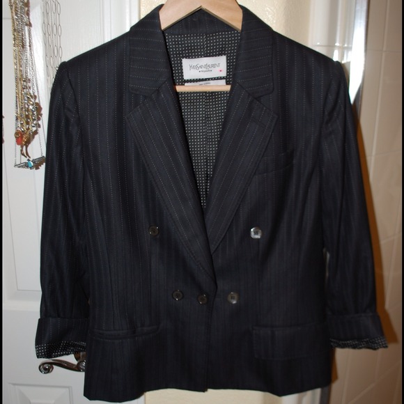 Yves Saint Laurent | Jackets & Coats | Yves Saint Laurent Ysl Blazer ...