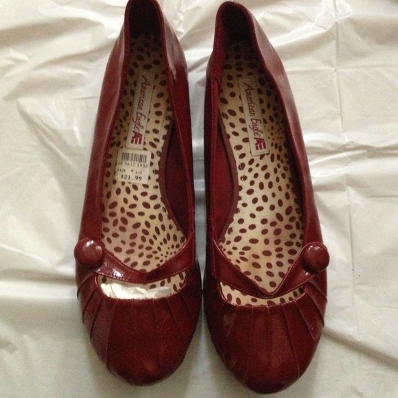American Eagle Outfitters | Shoes | Ruby Red Flatssold In Bundle | Poshmark