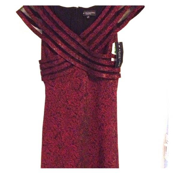 KM Collections by Milla Bell | Dresses | A Beautiful Brand New Burgundy ...