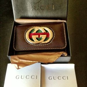 Black Gucci Keychain Wallet | semashow.com