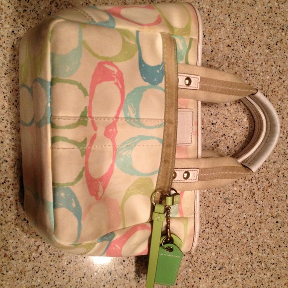 Coach | Bags | Coach Pastel Multi Color Bucket Bag | Poshmark