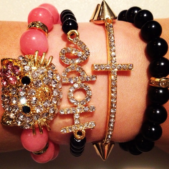 handmade | Jewelry | Custom Hello Kitty Arm Candy Set | Poshmark