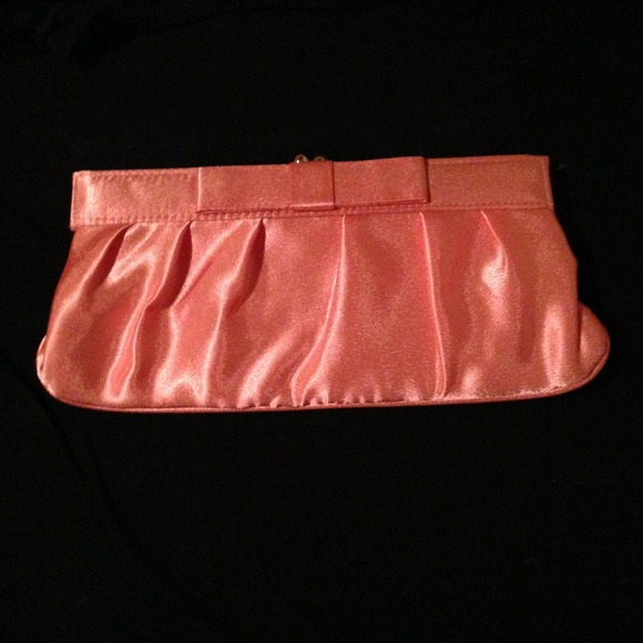 Bags | Coral Pink Clutch | Poshmark