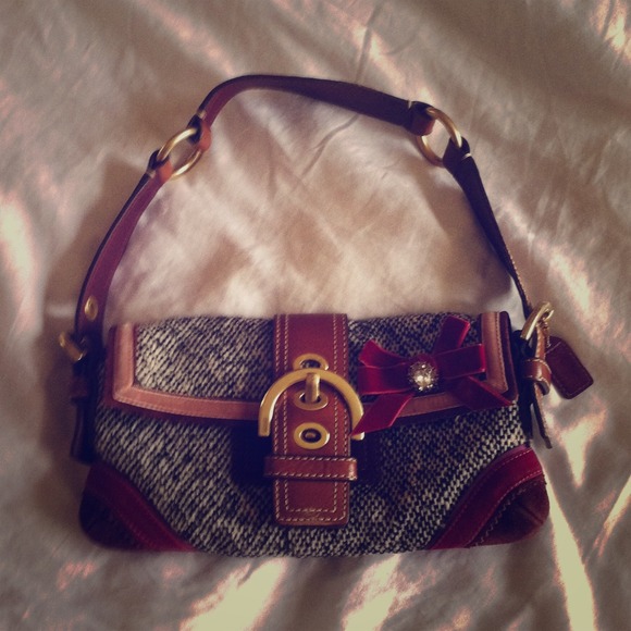 Coach | Bags | Authentic Coach Tweed Handbag | Poshmark