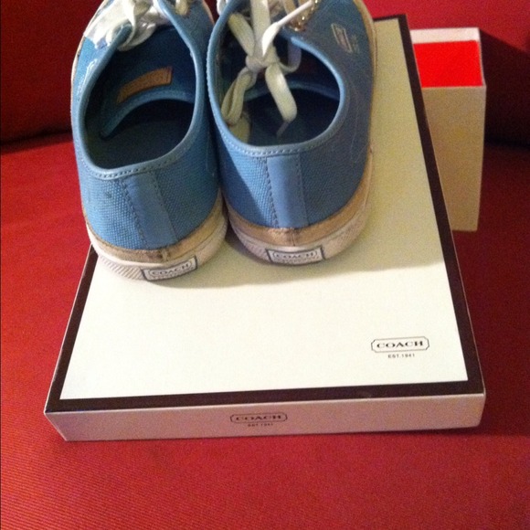 Coach | Shoes | Light Blue Coach Canvas | Poshmark