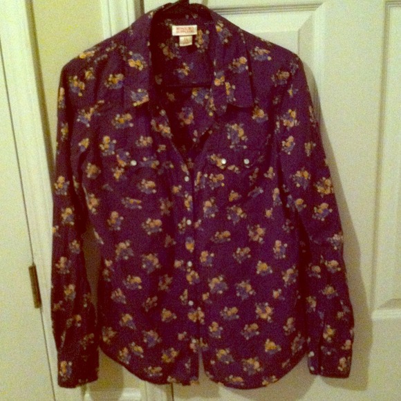 Tops | Great Floral Western Style Top | Poshmark