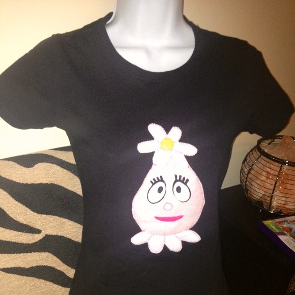 Tops | Sold Womens Yo Gabba Gabba Shirt Foofa Appliqu | Poshmark