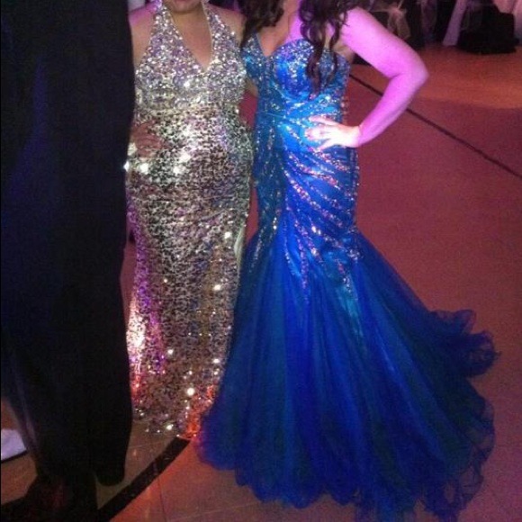 Party Time Formals | Dresses | The Blue Mermaid Dress Fits Small | Poshmark