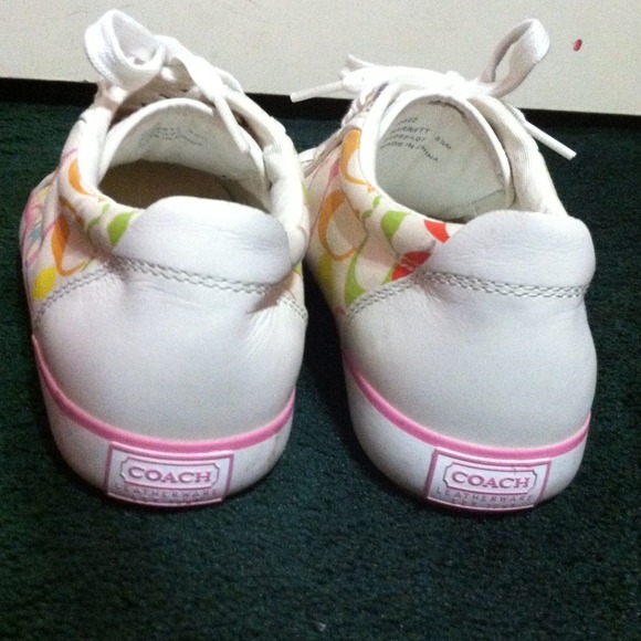 Coach | Shoes | Authentic Coach Signature Multi Color Sneakers | Poshmark
