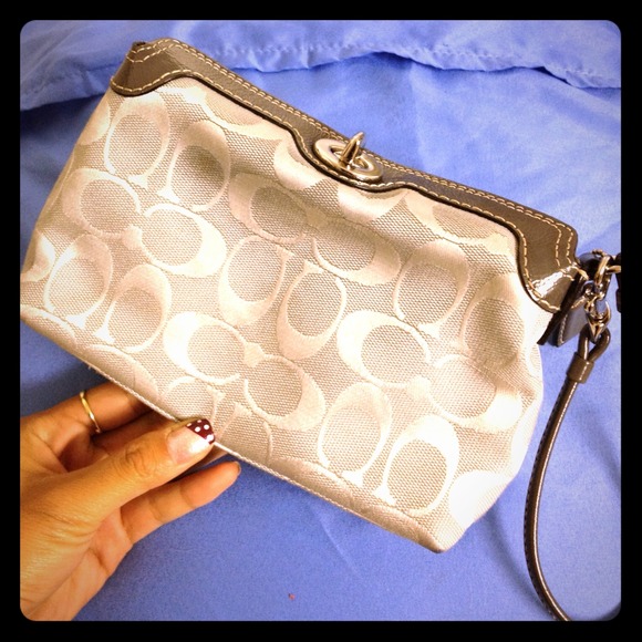 Coach | Bags | Reducedauthentic Coach Wristlet Turnlock Closure | Poshmark