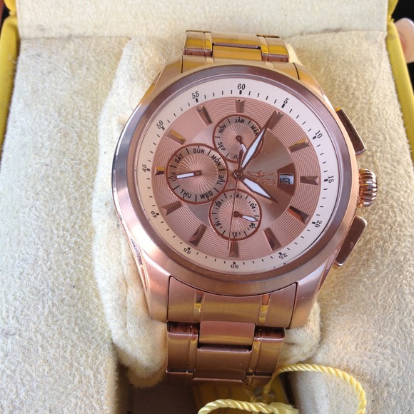 Invicta | Accessories | Invicta Rose Gold Mens Watch | Poshmark