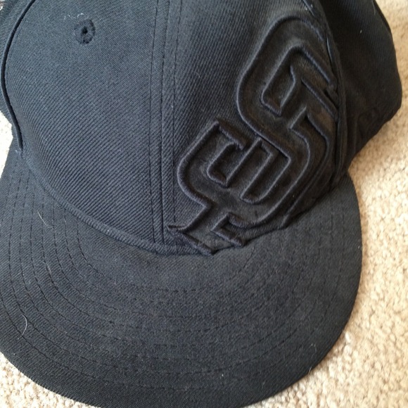 Accessories | Donated Black Sd San Diego Hat Final Markdown | Poshmark