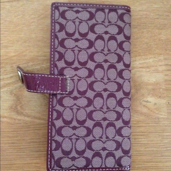 Coach | Bags | Purple Coach Wallet | Poshmark
