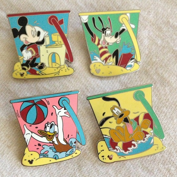 Accessories | Pretty Set Of Disney Original Summer Pins | Poshmark