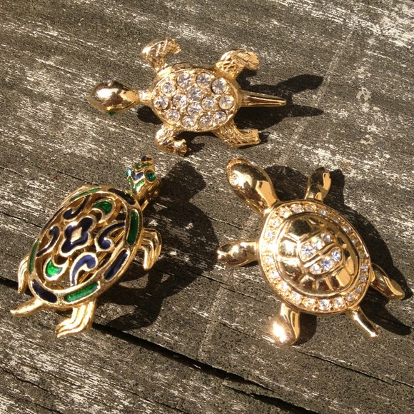 Jewelry | Vintage Turtle Pins | Poshmark