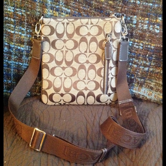 Coach | Bags | Sold Signature Jacquard Crossbody Swingpack | Poshmark