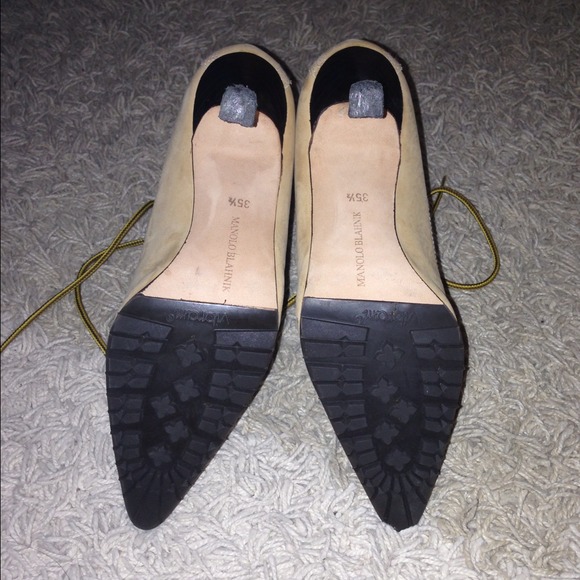 Manolo Blahnik | Shoes | Soldmanolo Blahnik Timberland Boots Authentic ...