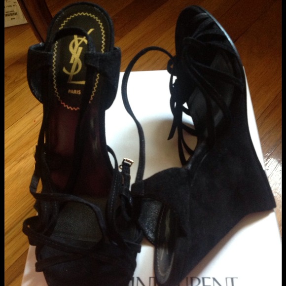 Yves Saint Laurent | Shoes | Ysl River Gauche Wedge | Poshmark