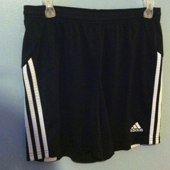 adidas | Shorts | Black And White Adidas Soccer Shorts | Poshmark