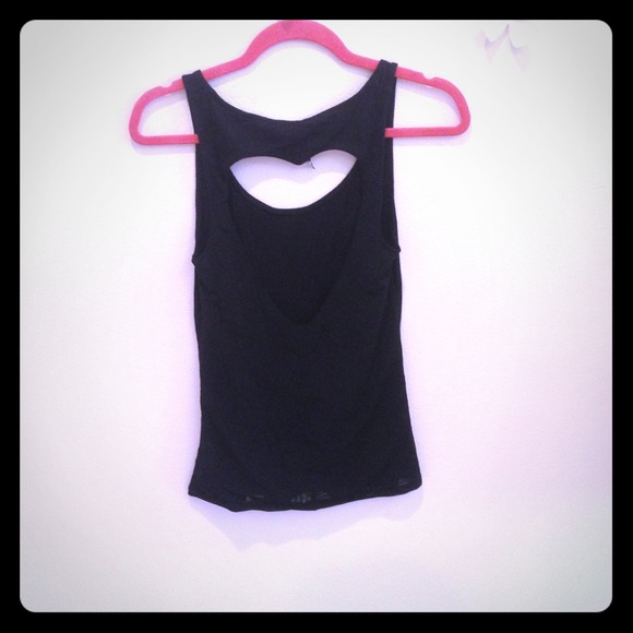 Bershka | Tops | Heart Back Tank | Poshmark