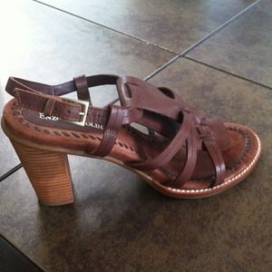Enzo Angiolini | Shoes | Brown Leather Sandals | Poshmark