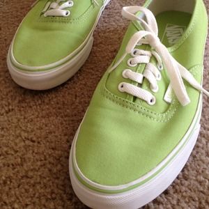 Vans | Shoes | Sold Authentic Vans Lime Green | Poshmark