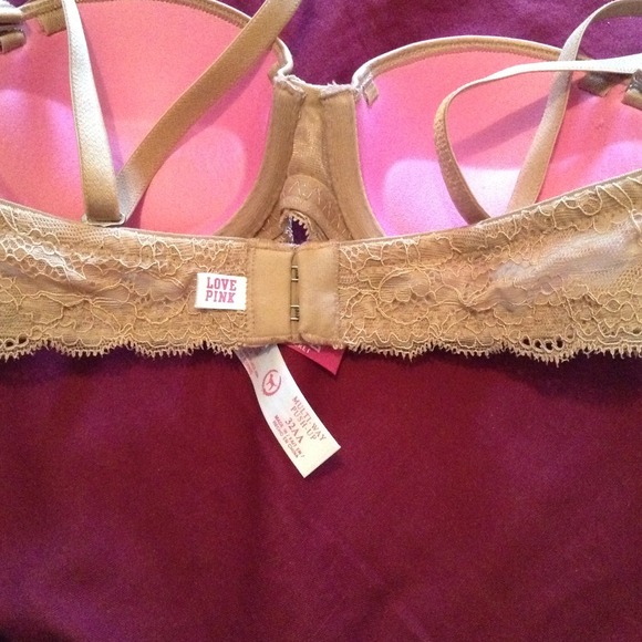 Victoria's Secret | Tops | Sold Victoria Secret Nude Strapless Bra 32aa ...