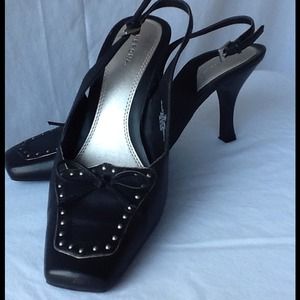 44% off GDM Shoes - GDM Brown Suede & Leather Slingback Heels from ...