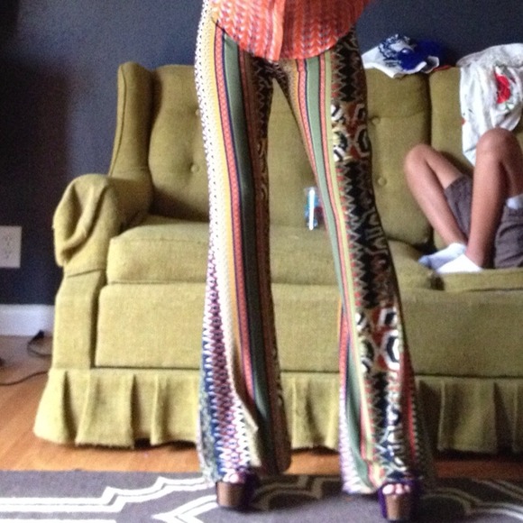 peaceful clementine | Pants & Jumpsuits | Sold Bohemian Gypsy Hippie Patterned Bell Bottoms ...