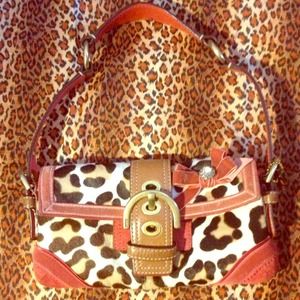coach leopard print bag on Poshmark