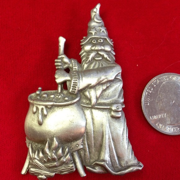 Jewelry | Wizard Pin Silver Tone | Poshmark
