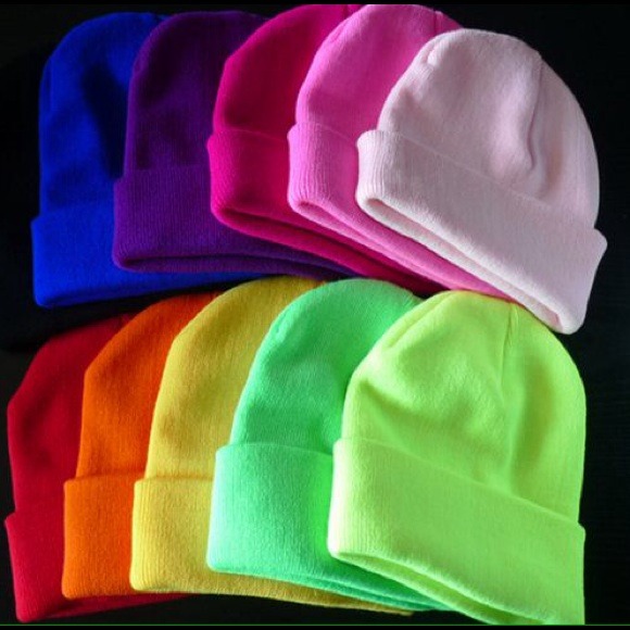 Mavericks | Accessories | Brand New Super Trendy Neon Beanie | Poshmark