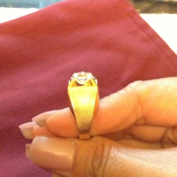 Accessories | 18kt Hge Stamp Diamond Mens Ring | Poshmark