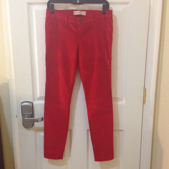 Hollister | Pants & Jumpsuits | Red Corduroy Pants | Poshmark