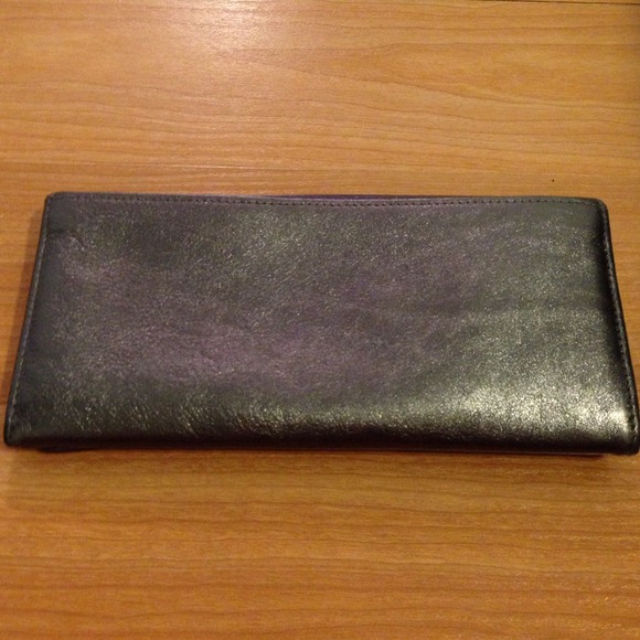 Longchamp | Bags | Longchamps Leather Metallic Wallet | Poshmark