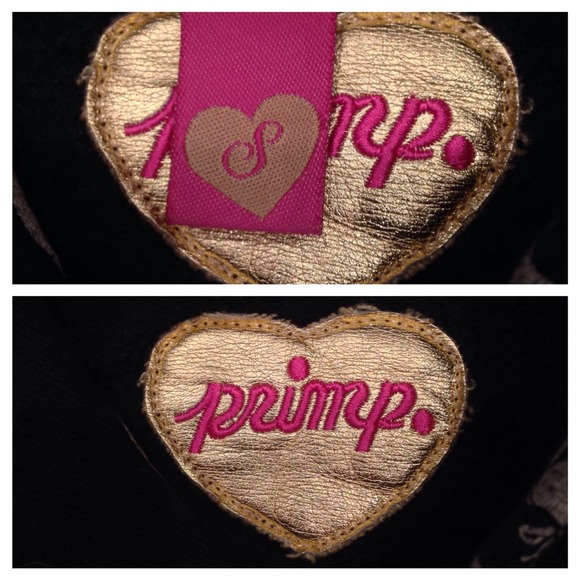 Primp | Tops | Black Primp Cameo 34 Length Sleeve Hoodie | Poshmark