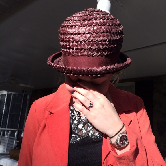 AMY | Accessories | Vintage Brown Bowler Hat By Amy | Poshmark