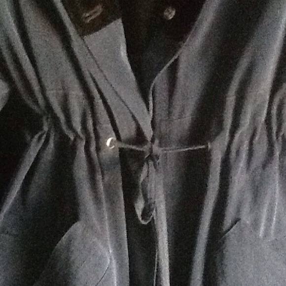 Fleet Street | Jackets & Coats | Dark Grey Blue Fleet Street Trench ...