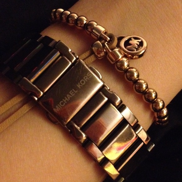 Michael Kors | Accessories | Michael Kors Chocolate Gold Watch And ...