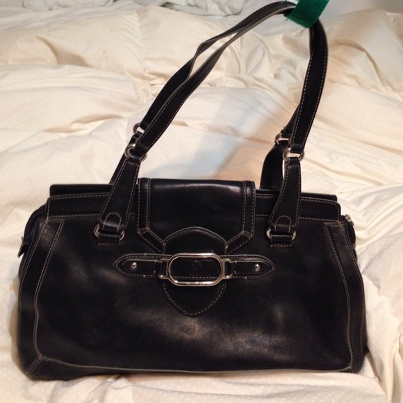 Cole Haan | Bags | Black Leather Cole Haan Trinity Purse | Poshmark