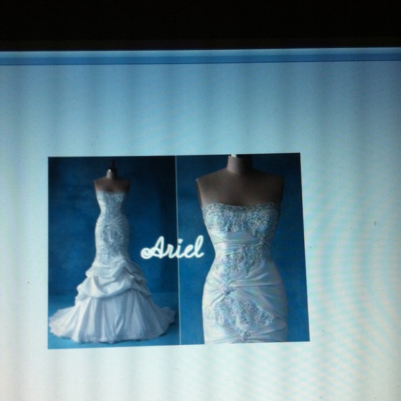 Alfred Angelo's | Dresses | Alfred Angelos Disney Ariel Design Wedding ...